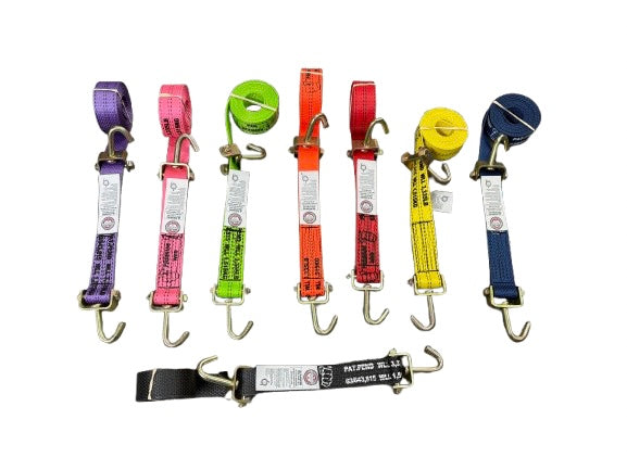 BARE Car Hauler Over The Wheel Straps with Swivel J Hooks - Various Si ...