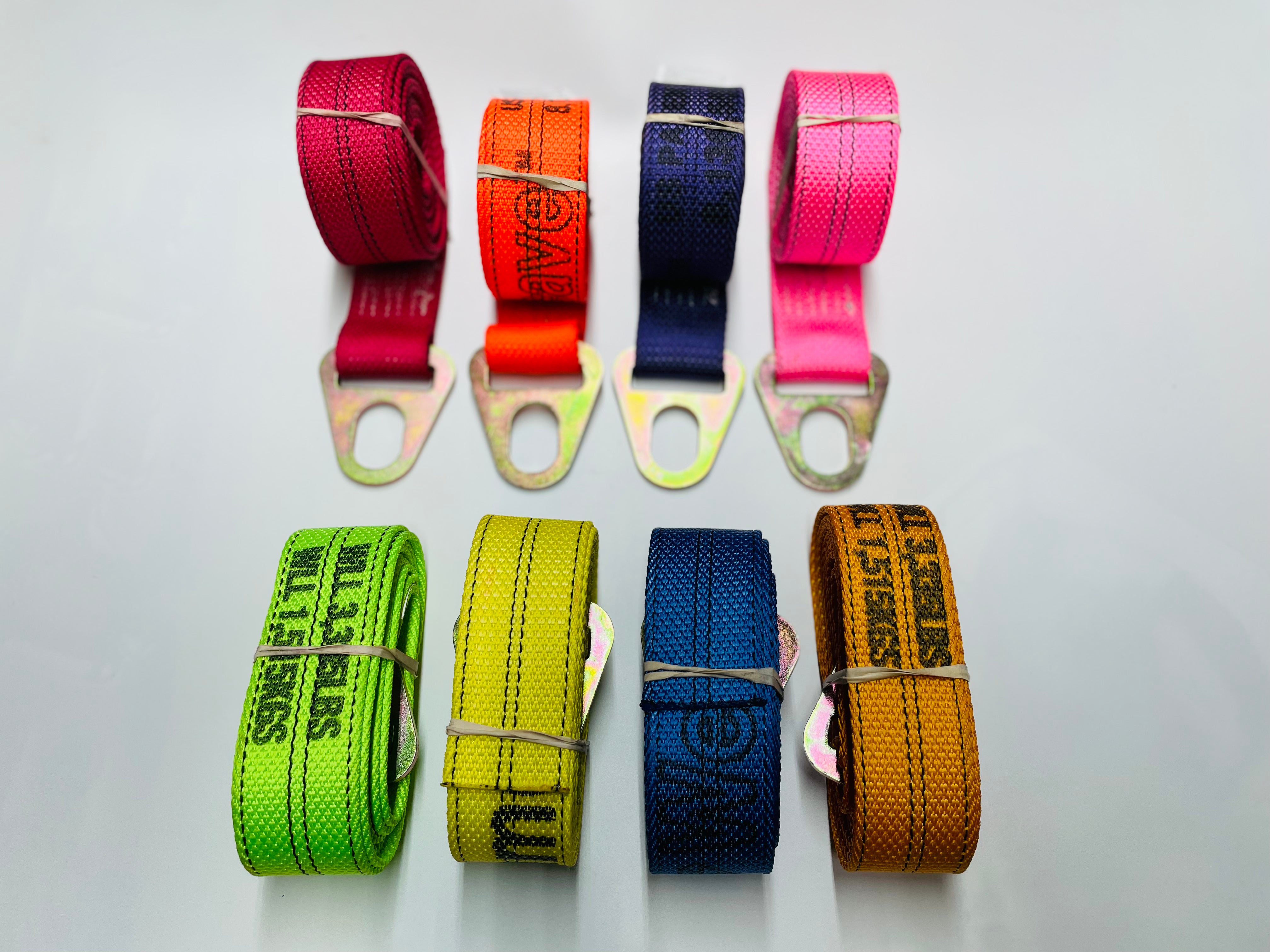 2" x 8' PREMIUM WEAVE Chevron Wheel Lift Strap with Oval Hole hardware ...